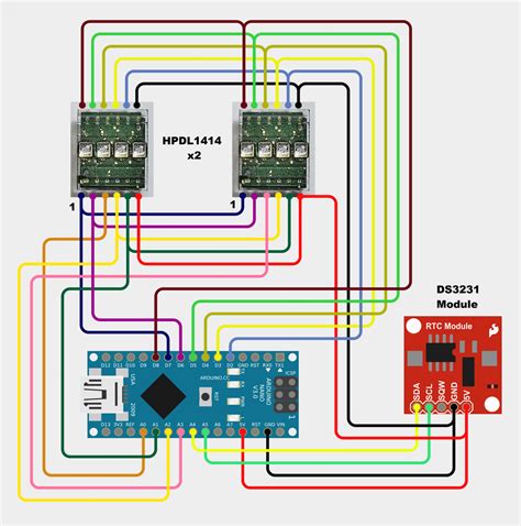 Hpdl1414 Arduino Micro Clock 3 Steps Instructables