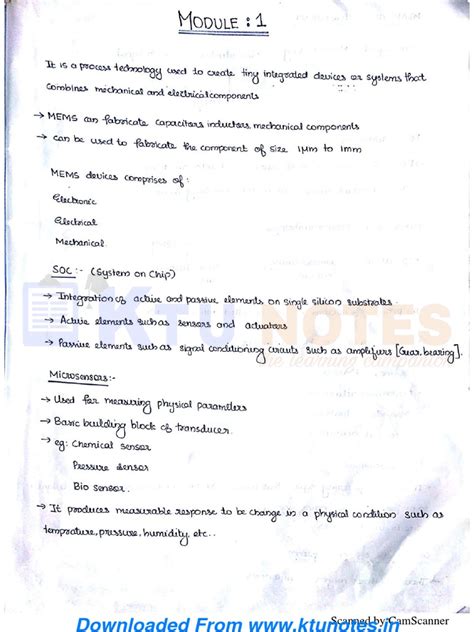 mems notes full ktunotes in pdf