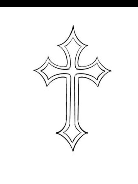 Cross Tattoo Stencil