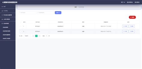 [精品毕设]基于ssm的心理健康预约咨询管理系统vue csdn博客