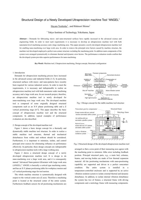 Pdf Structural Design Of A Newly Developed Ultraprecision Machine