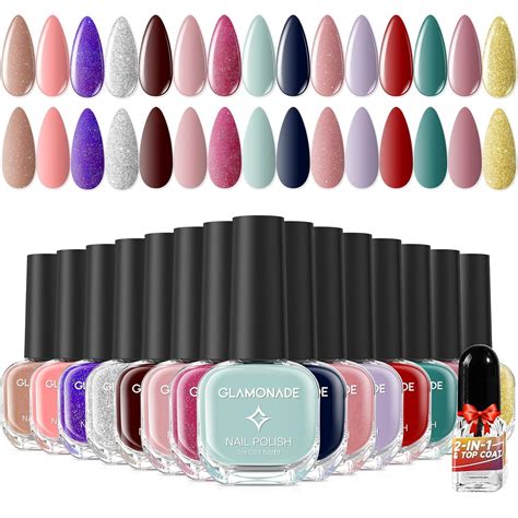 Glamonade Nail Polish Set Fingernail 15pc Quick Dry