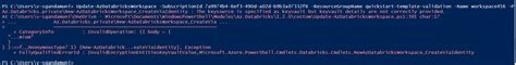 Update Azdatabricksworkspace Command For Updating Managed Services Cmk