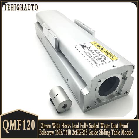 Cnc 무거운 하중 완전 밀폐형 가이드 120mm 와이드 슬라이드 스테이지 액추에이터 볼 스크류 16051610 선형 레일 가이드 2x Hgh15ca 슬라이더 Xyz