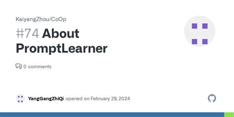 about promptlearner · issue 74 · kaiyangzhou coop · github