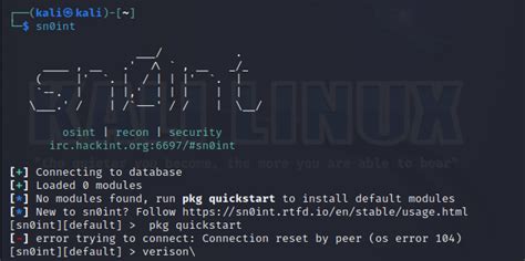 Error Trying To Connect Connection Reset By Peer Os Error Issue Kpcyrd Sn Int