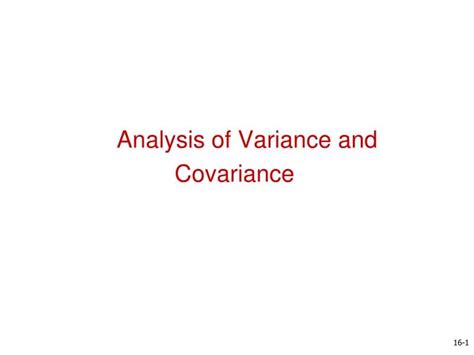 Ppt Analysis Of Variance And Covariance Powerpoint Presentation Free Download Id 4535304