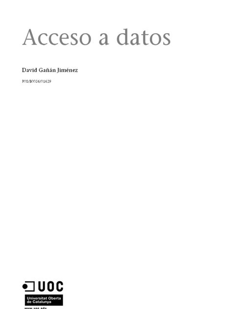 6 Acceso Datos Pdf Active X Data Objects Servidor Sql De Microsoft