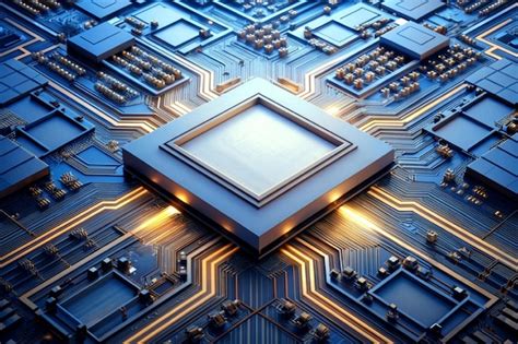 Premium Photo 3d Circuit Board Background Computer Chip