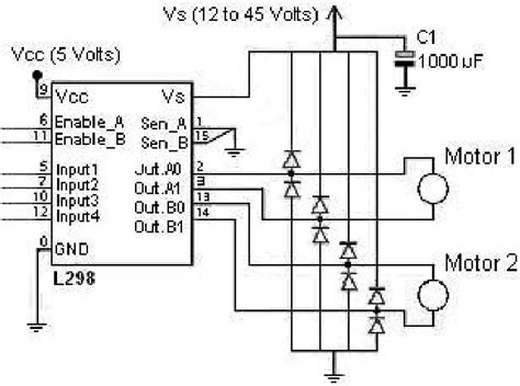 Driver And Motors Circuit The Microcontroller Sends Instructions To The Download Scientific Driver And Motors Circuit The Microcontroller Sends Instructions To The Download Scientific