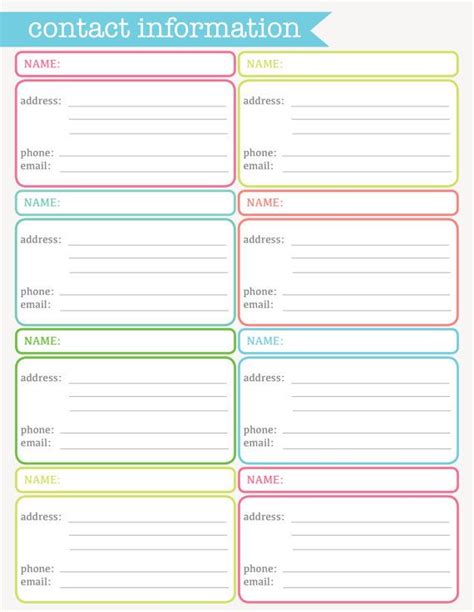 Excel Address Book Template Modern Resume Template Word