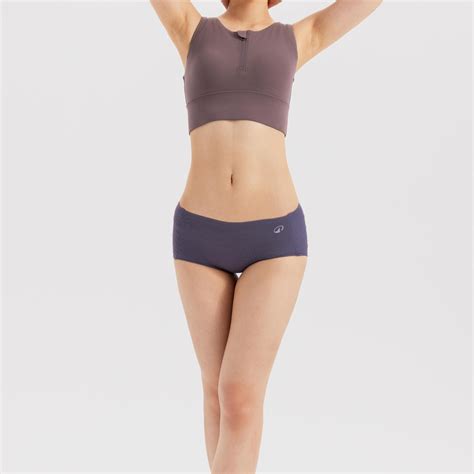 Womens Nude Boxer X2 Ash Grey And Cream Beige