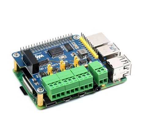 Isolated Rs485 Can Hat B For Raspberry Pi 2 Ch Rs485 And 1 Ch Can Waveshare Waveshare