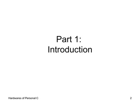 Introduction To Computer Hardware Ppt