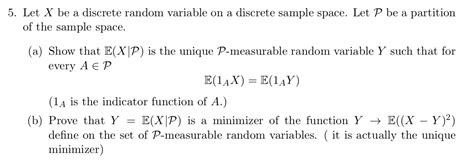 Solved Let X Be A Discrete Random Variable On A Discrete Chegg Com
