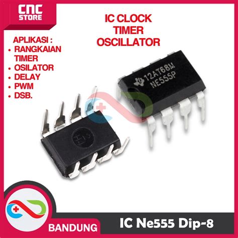 Jual Ne555 Dip 8 Ne555p 555 Clock Timer Oscillator Ic Shopee Indonesia