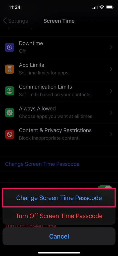 How To Reset Screen Time Passcode On Iphone And Ipad