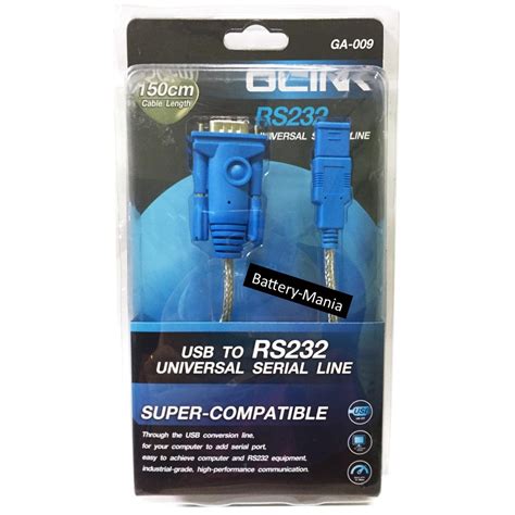 Usb To Serial Rs232 Glink Ga 009 1 5m รองรับ Windows 10 และ 11 ออกใบกำกับภาษีได้ Shopee Thailand