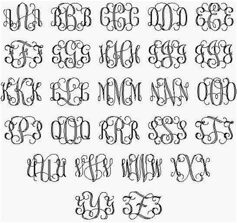 Free Interlocking Monogram Font For Cricut Paul Smith