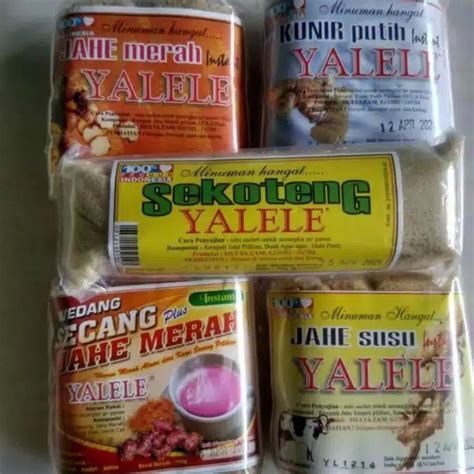 Jual Minuman Serbuk Yalele Instan Jahe Temulawak Jahe Instan