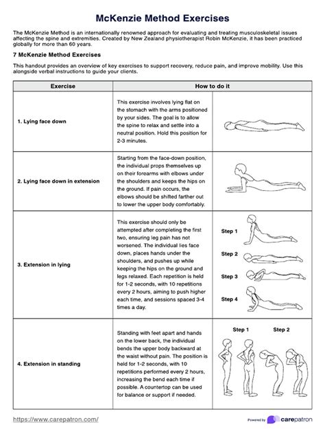 Mckenzie Method Exercises Pdf Anatomical Terms Of Motion Human