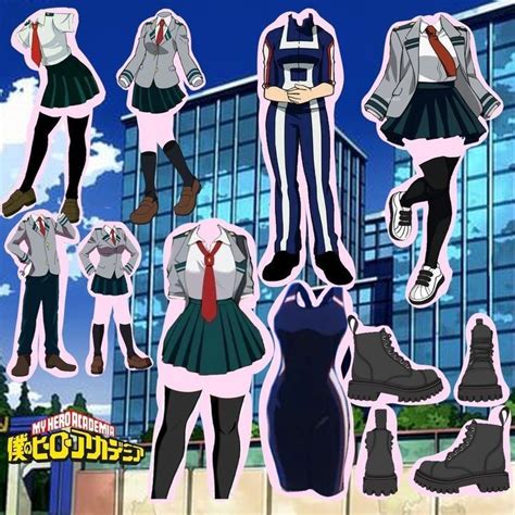 ~ua Uniform~ Drawing Anime Clothes Drawing Base Anime Poses Reference