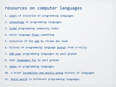 Evolution Of Programming Languages Key