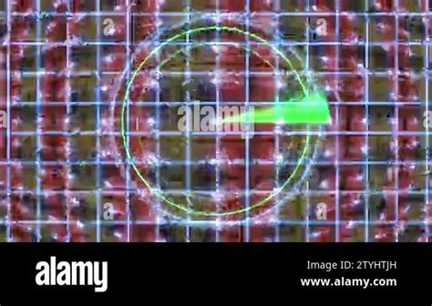Hud Panel With A Radar Grid And A Moving Background Motion Graphics Stock Video Footage Alamy
