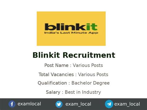 Blinkit Recruitment 2024 Various Assistant Manager Jobs