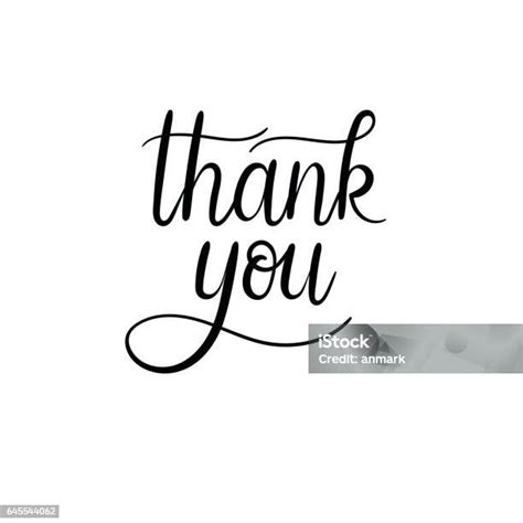 손으로 카드 현대 서 예 문자 감사 합니다 벡터 일러스트입니다 감사합니다에 대한 스톡 벡터 아트 및 기타 이미지 감사합니다 검은색 낱말 Istock