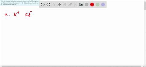 SOLVED Write The Formulas For The Ionic Compounds Formed From The Following Ions A Potassium