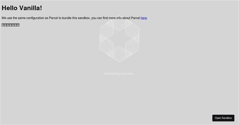 Vanilla Codesandbox