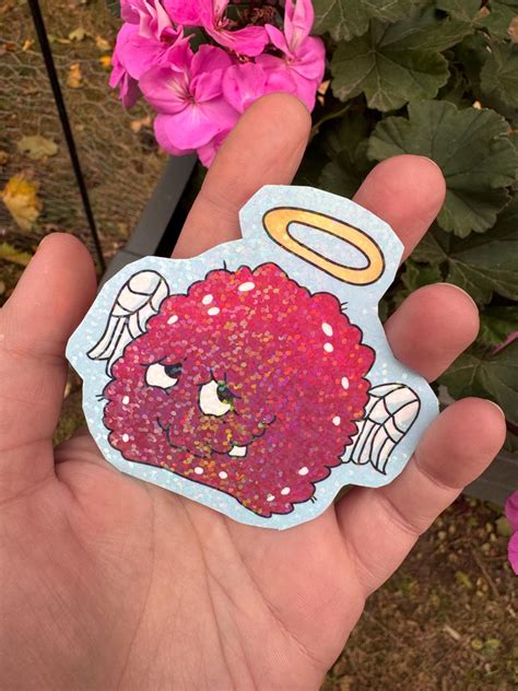 Meatwad Aqua Teen Hunger Force Angel Fanart Glitter Sticker Etsy