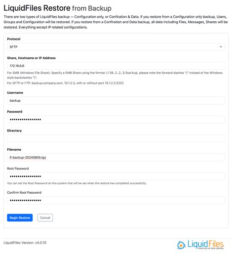 Migrate Data To A New Server Using A Backup File Liquidfiles
