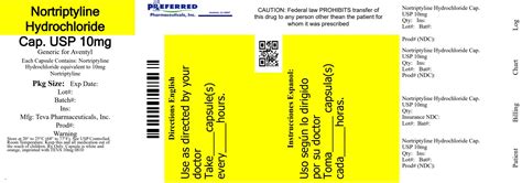 Nortriptyline Hydrochloride Capsule