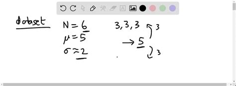 Solvedconstruct A Data Set That Has The Given Statistics N6 μ5 σ≈2