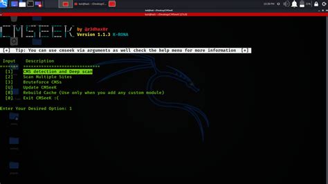 cmseek cms detection and exploitation tool geeksforgeeks
