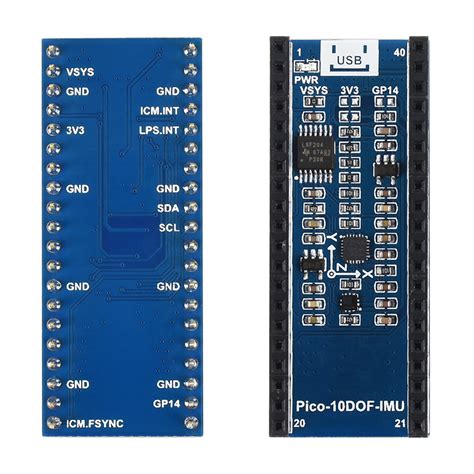 Pico 10dof Imu Raspberry Pi Pico 10 Axis Sensor Expansion Board 44125 Us1080 Chipskeycc