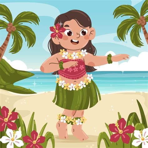 Little Hawaiian Hula Girl