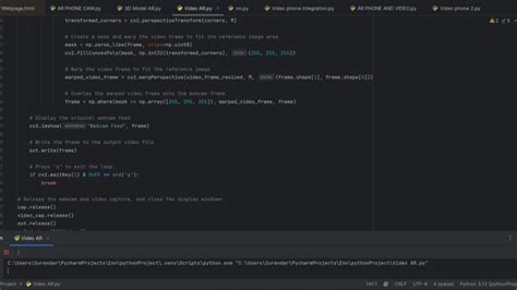 Augmentedreality Ar Python Opencv Computervision Innovation Tech Videointegration