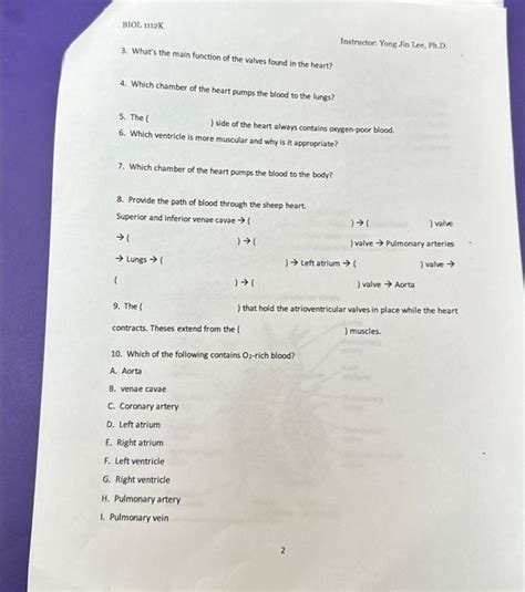 Solved Instructor Yong Jin Lee Phd 3 Whats The Main