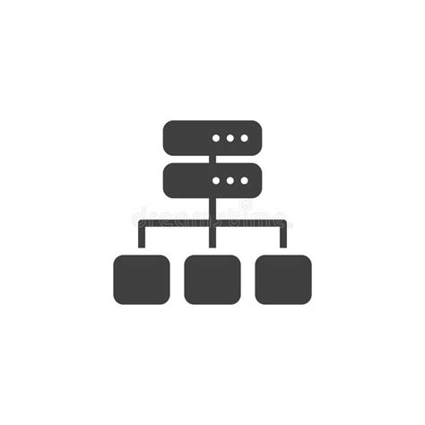 Data Network Connection Vector Icon Stock Vector Illustration Of
