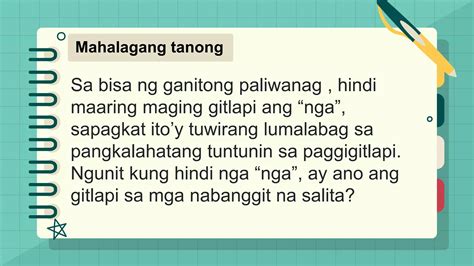 Pagpapakilala Ng Gitlaping Patay Sa Tagalog Pptx