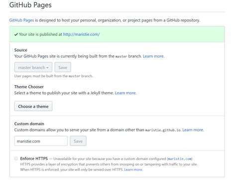 Secured Custom Domains On Github Pages Free Space