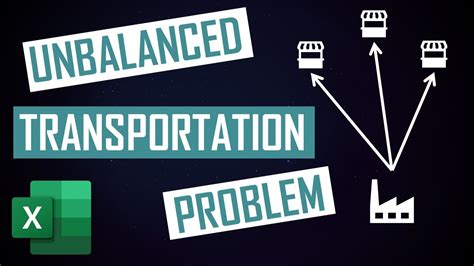 Learn How To Solve Unbalanced Transportation Problems Using Excel Solver Youtube