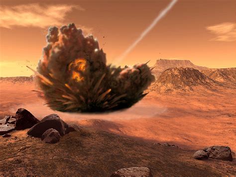 New Study Comets And Asteroids Strike Mars With Organics — Science