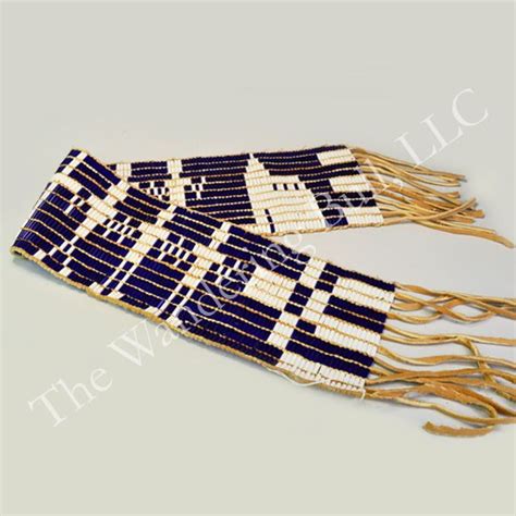 Wampum Belt With Glass Beads Native Beading Patterns Bead Work