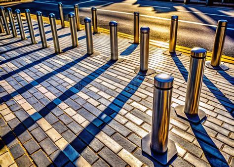 Dublin Parking Restrictions Drone Captures Steel Bollards And Shadowed Pavement To Prevent