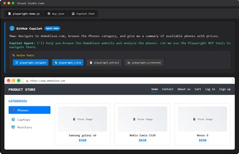 Sử Dụng Vs Code Và Playwright Mcp Tự động Test Demo Website Demoblaze Thông Qua Github Copilot