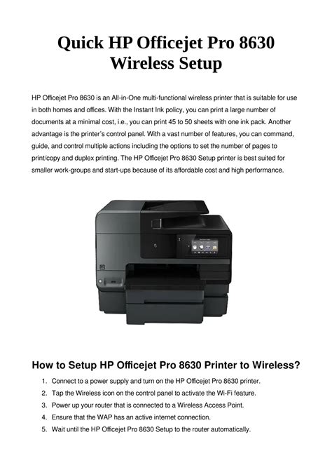 Ppt Hp Officejet Pro Setup Quick Wireless Connection Powerpoint Presentation Id